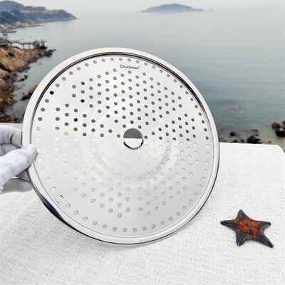 很厚！Chockmen 18-10不锈钢蒸片家用蒸锅篦子炒锅蒸片隔水蒸菜帘