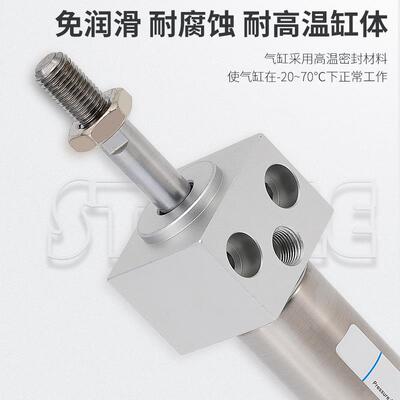 亿博气动MARU(亚德客型）不锈钢迷你气缸MARF/MARU20/25/32/40X25