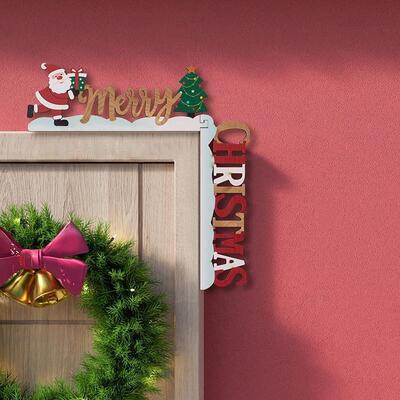 3D Wooden Christmas Letters, Wall Door Hanging Holiday Decor
