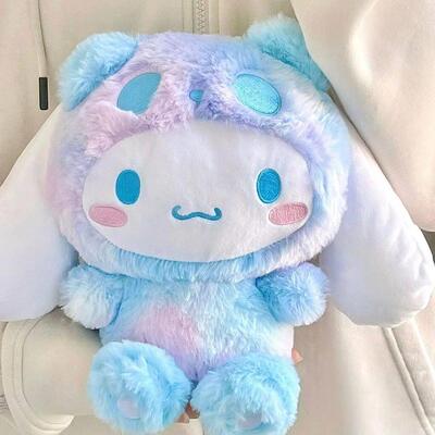 Kitty Tie Dye Kuromi Plush Toy Melody Cinnamon Dog Doll Chil