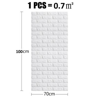 70cm*1m 3D Self-Adhesive Wallpaper Continuous Waterproof Bri