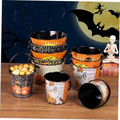 Halloween Portable Candy Bucket For Candy Storage Props Euro