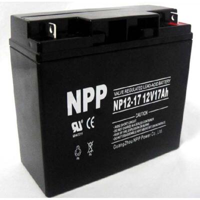 耐普蓄电池 NP12-17 NPP太阳能免维护蓄电池 12V17AH UPS电源包邮