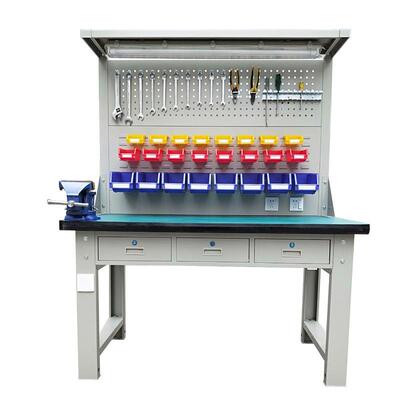 不锈钢工作台吊BKA二抽操重型工作防静电作台实验台带挂板式工台