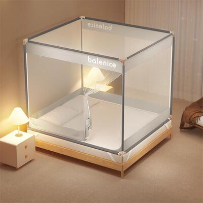 A类床笠室款防蚊帐防摔童儿防掉家用卧三开门纹帐加250120JM防密