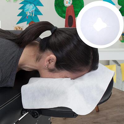 100 Pcs Body Pillow Cover Disposable Face Massage Pads White