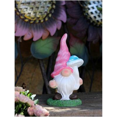 UMZ花插蚊香甘户外庭院装园饰布置摆件道夫插香地精太阳能灯摆件