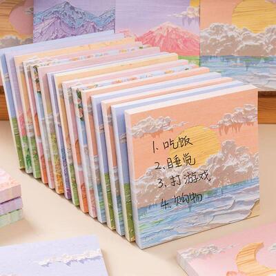 正方形便签纸cute sticky notes post note set便利贴