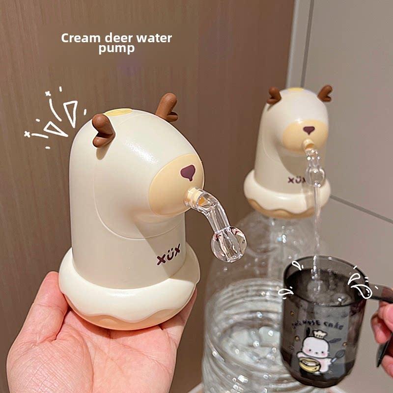 可爱小鹿自动矿泉水抽水器桶装水电动吸水器纯净水取水器智能宿舍