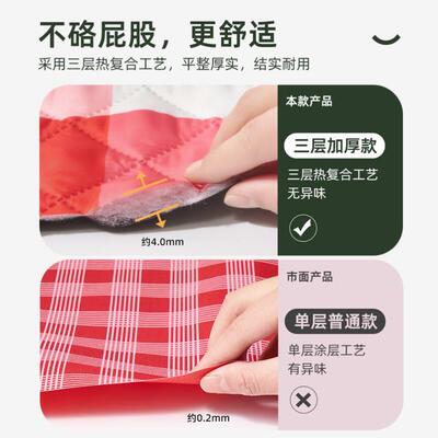Outdoor Thicken Pad Blanket Camping Beach Plaid Picnic Mat