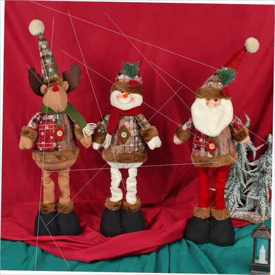 Christmas retractable figure display Santa Claus doll玩偶