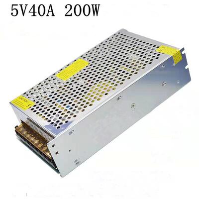 外贸专用5V40显示屏LED电源5V200W灯带灯条模组开关电源