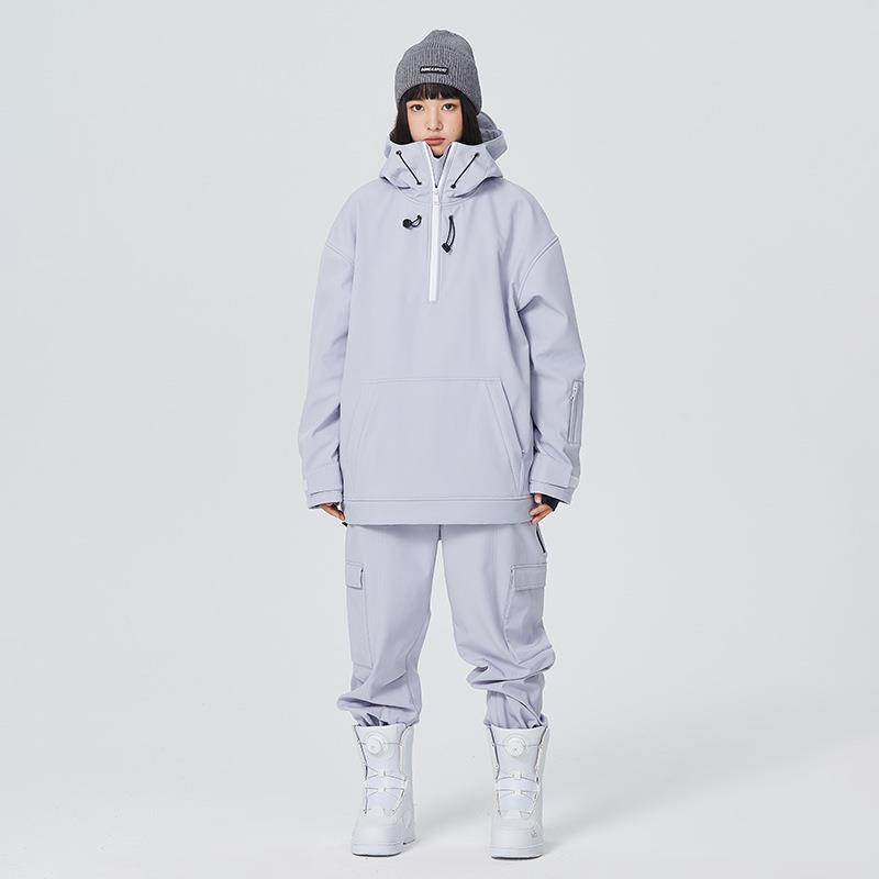 雪怡派滑雪服套装单板双板帽衫男女装备滑雪衣裤防水保暖卫衣克莱