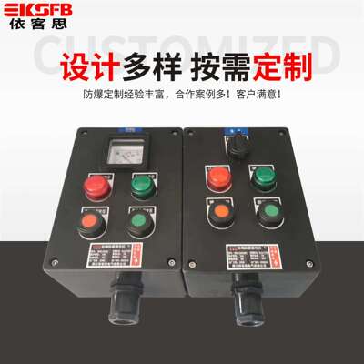 BZC8050工程塑料防腐控制箱防尘启停按钮盒WF2防爆操作柱耐腐蚀