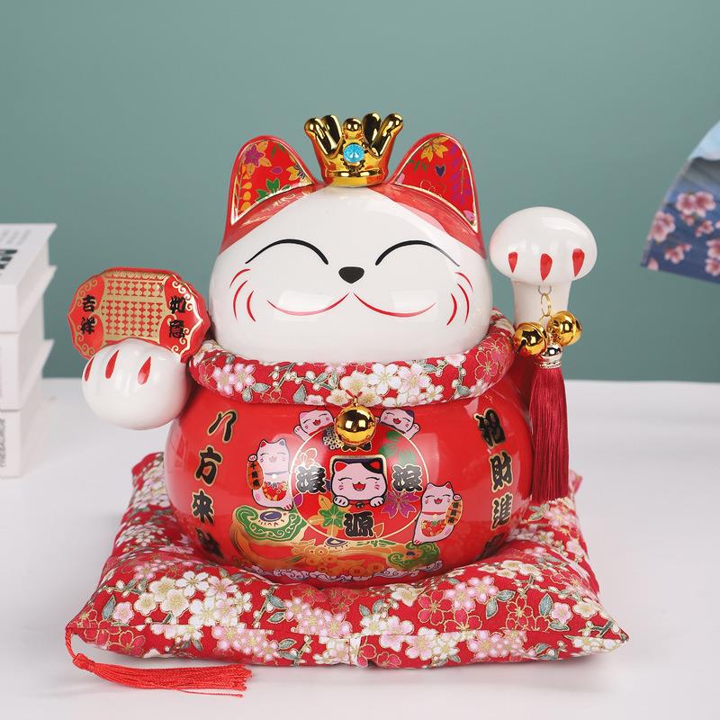 招财猫大号摆件存钱罐店铺开业摆件创意礼品家居饰品陶瓷工艺礼品
