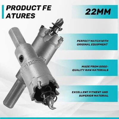 6PCS Tungsten Carbide Hole Saw Stainless Steel/Metal Hole