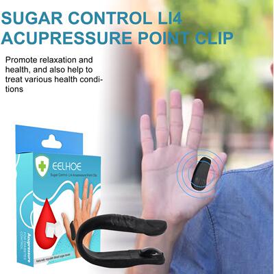 EELHOE Sugar舒LI4 Acupressure Clip, Massages the Tiger Mouth