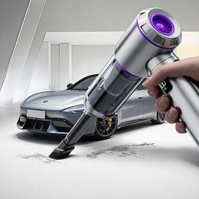 显车载数显吸尘刷6653器无大率三挡调节电量示手持吹功吸一体家车