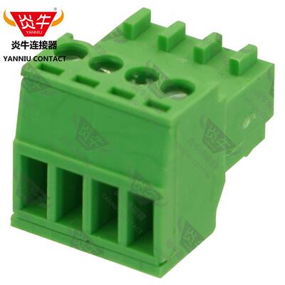 2.54mm炎牛插拔式PCB接线端子YN15EDGK/JL15EDGY/KF2EDGK/MC0.5-S