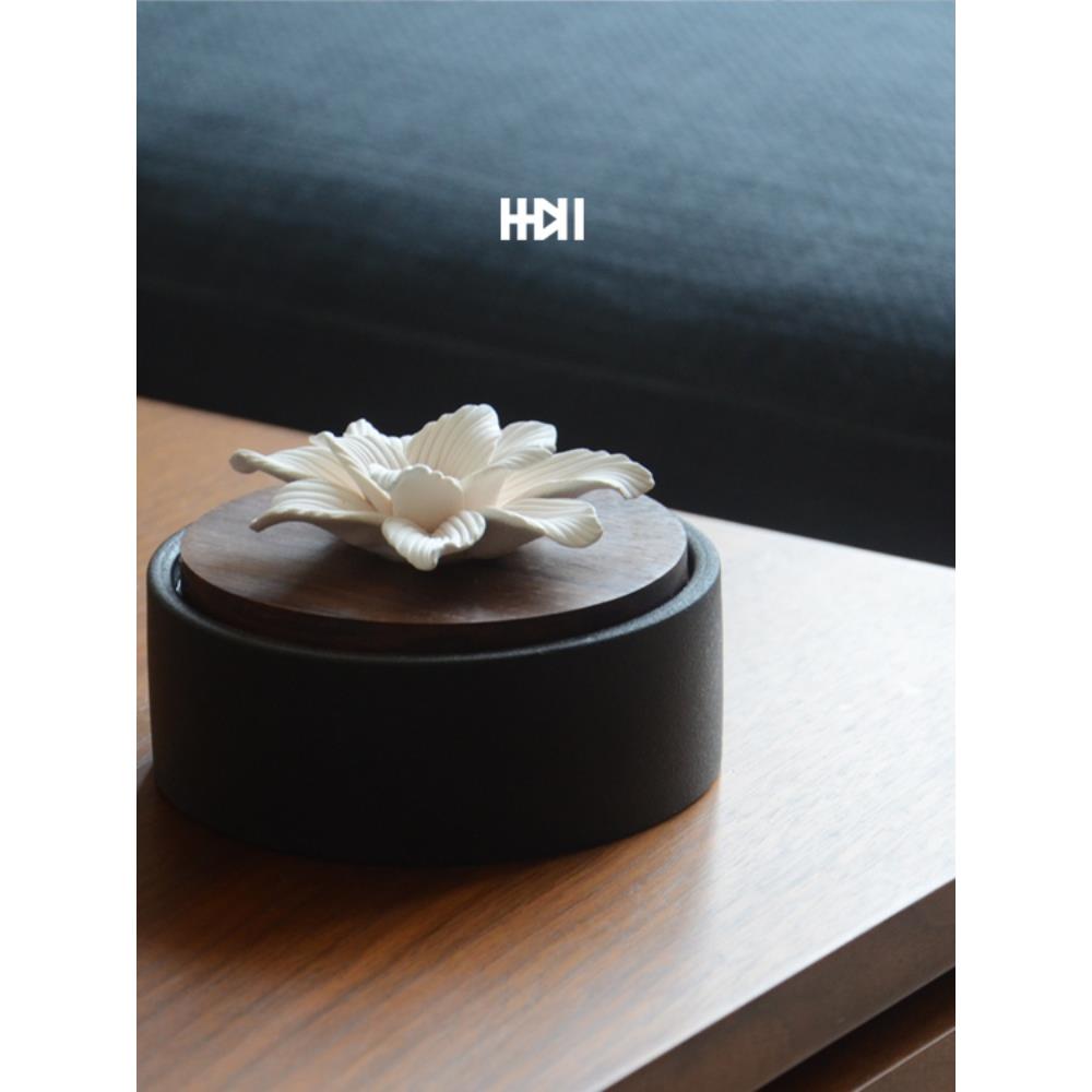 一加一|陶瓷花香薰罐 无火香薰 室内持久散香 扩香器家居摆件饰品