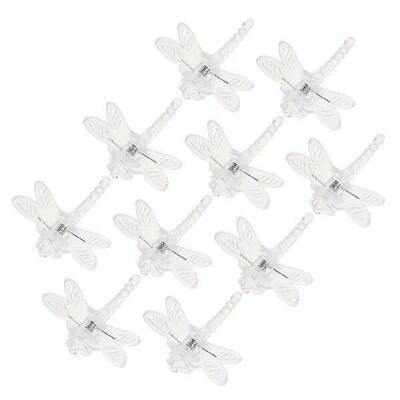 10pcs Orchid Fixing Rod Small Plastic Clips Plant Support