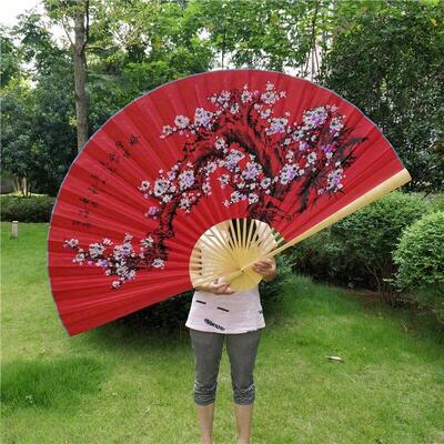 Traditional Bamboo Fan 1pc Large Traditional Bamboo扇子