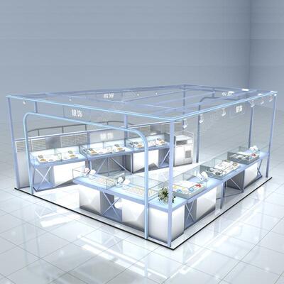 商银场珠宝展柜柜展架黄金首饰高119货架多经点设计厅直展播间展