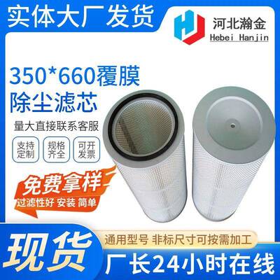 3566ptfe覆膜除尘滤芯 350660粉尘滤筒 抛丸机滤筒 厂家