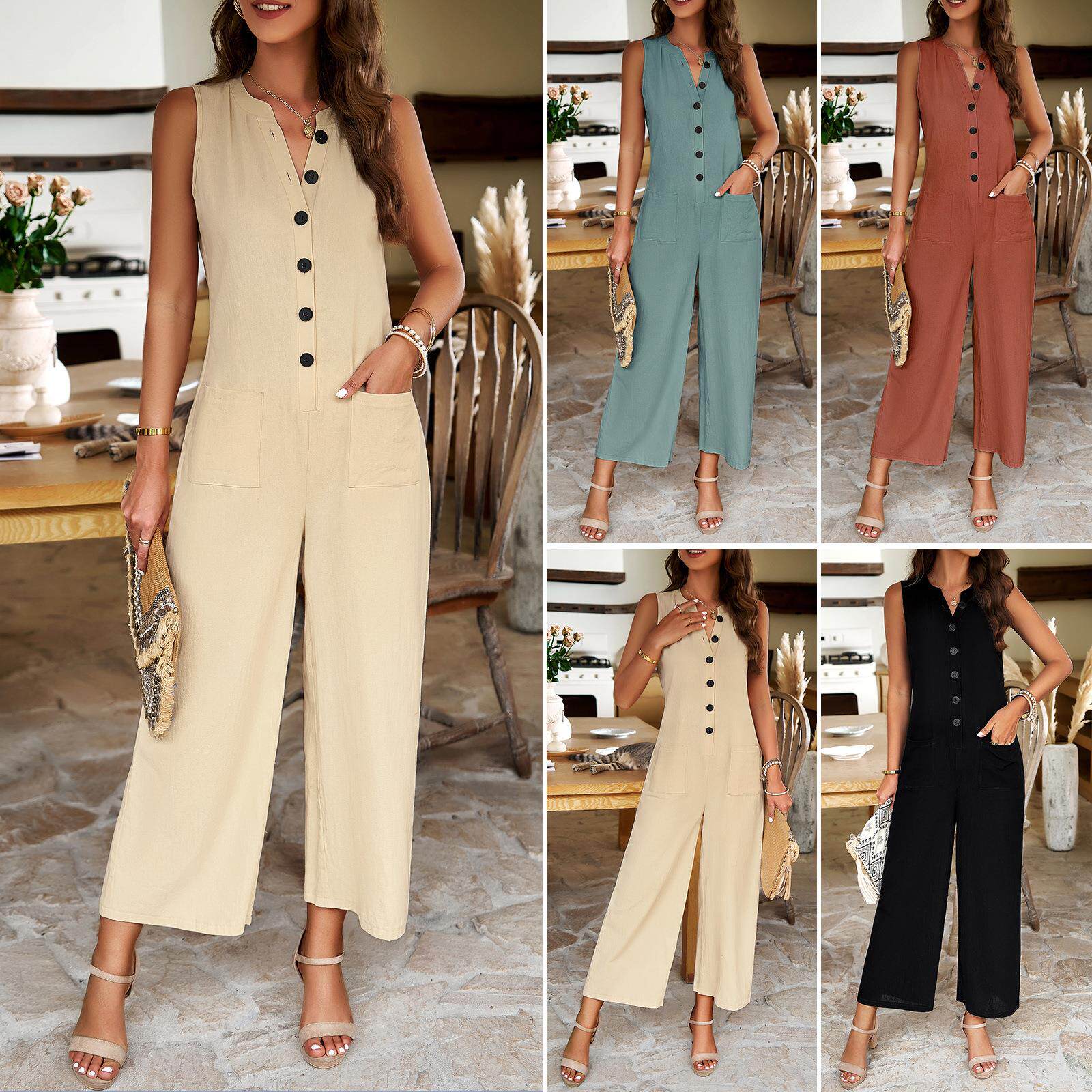 Women's jumpsuit pants女装连体裤子