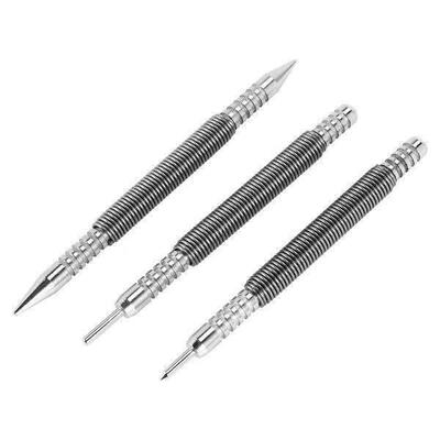 3 Pcs Nail Set and Hinge Pin Tool Center Punch Spring
