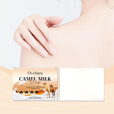OCEAURA Camel Milk Essence Bath Soap, a deep cleansing and n