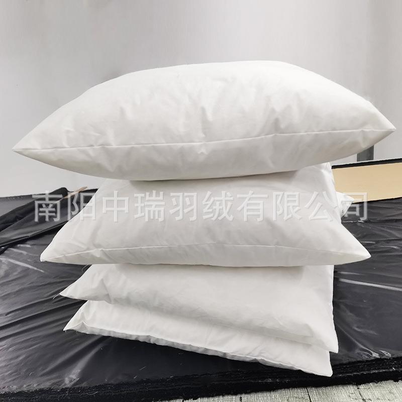 厂家直供 羽绒羽毛枕头芯 纯棉抱枕客厅沙发羽绒靠垫内胆羽绒枕芯