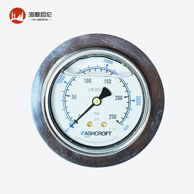 供应雅斯科ASHCROFT 638008A4G13CP4L250BR# 耐震充油液压压力表