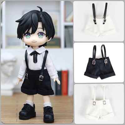 OB11娃衣 背带裤衬衣套装制服12分bjdGSC阿巳体P9妖精体ymy可穿