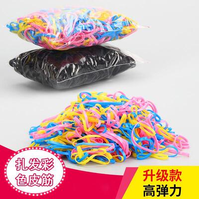 Colorful hair ties, cute disposable rubber bands, simple Kor