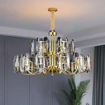 港式灯KHI轻奢水晶吊现代别墅大厅灯具客灯奢华大气厅餐厅卧后室