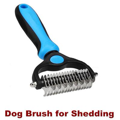 Pet Grooming Brush Undercoat Rake for Dogs Cats Shedding