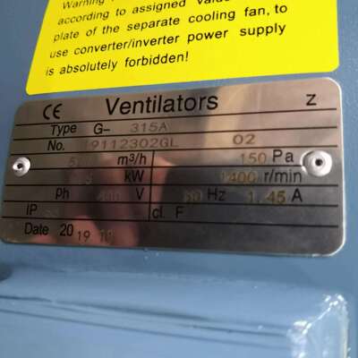 冷却风扇ABB电机风机ABB电机配套散热轴流风机ventilatorsG-315A