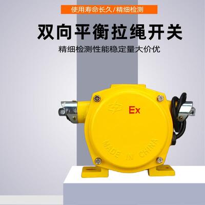 防爆型自动水平拉线开关BHFKLT2-II皮带输送机双向平衡拉绳开关