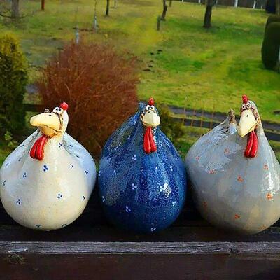 Yard Art Decor Chicken Garden Lawn Hen Ornaments Hens