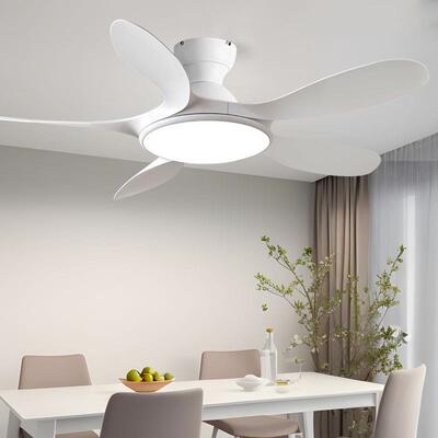 风扇灯吸客厅厅主灯餐厅大家用顶静音OYM广东中灯具电扇吊灯全光