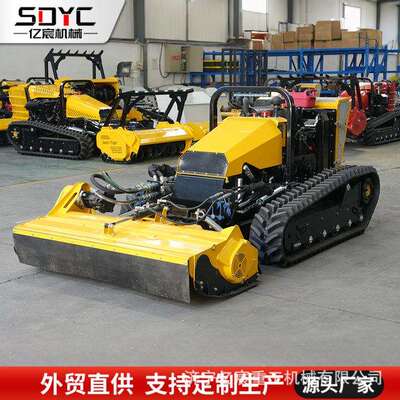 跨境小型遥控割草机园林农田河边路堤除草汽油柴油割草机