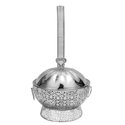 出口南美8L不锈钢自助餐炉 轻奢欧式铁艺酒精炉Gold Chafing Dish