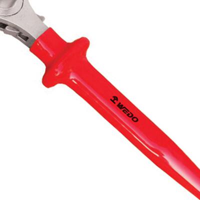 WEDO维度绝缘工具VDE认证工具绝缘浸塑尖尾棘轮扳手IN528