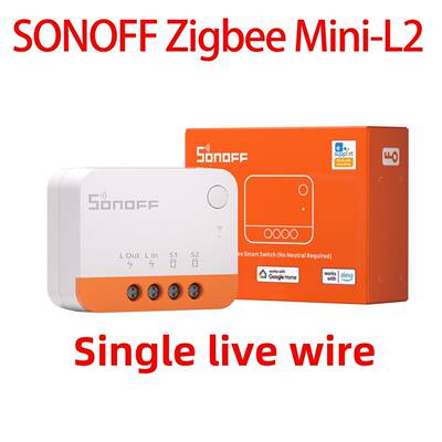 Sonoff Zigbee MiniL2 Zigbee 智能单火开关智能家居定时语音控制