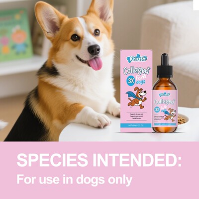 Kriath Dog Collagen Drops - Gentle Formula for Hair and Skin