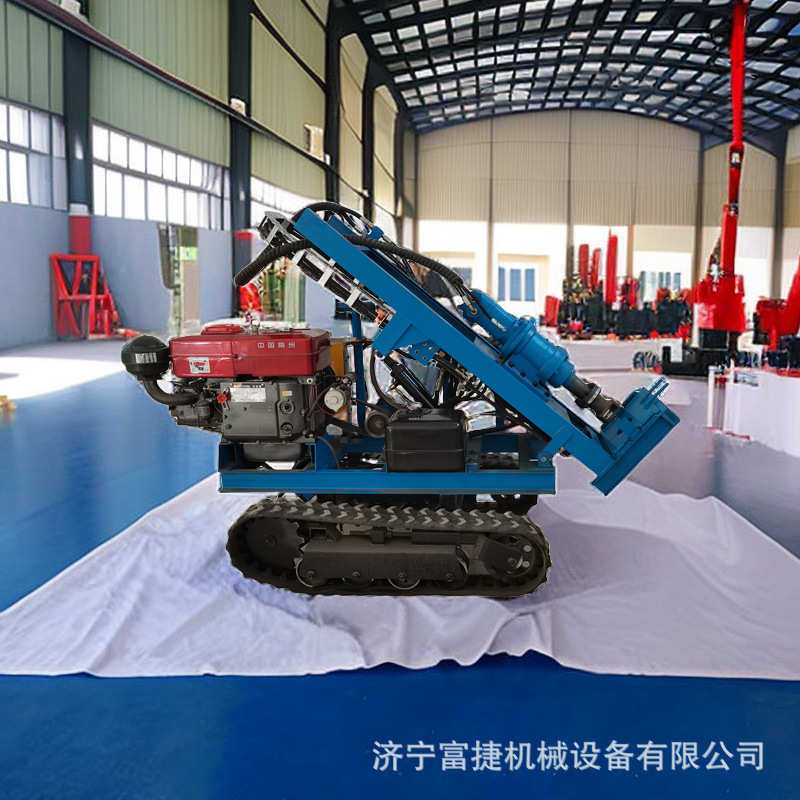 履带式柴油地钉钻机钻孔机小型公路打桩机植桩机大口径地基拔
