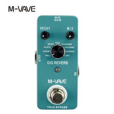 吉他单块效果器 DIG REVERB 混响效果器 数字音频处理器
