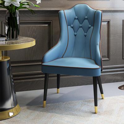 接待洽谈椅组合约用现代设计师桌TFL样板间椅子家意式轻简奢餐椅