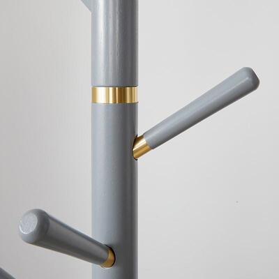 逸实木衣帽室架家挂衣易架落地卧简衣架置衣架立式挂RF-TS139包架